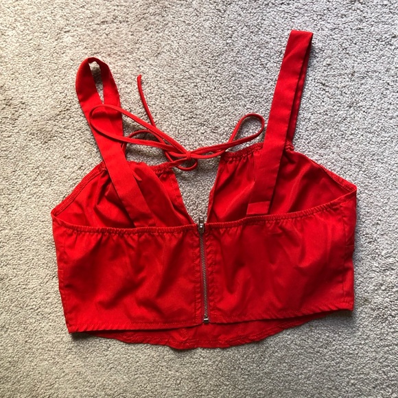 Tops | Bright Red Tank Top | Poshmark